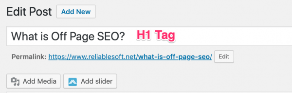 Difference Between Page Title And H1 Tag For SEO
